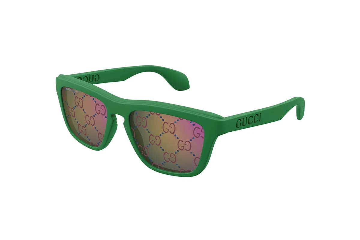 Occhiali da sole Gucci GG1571S rettangolari verde