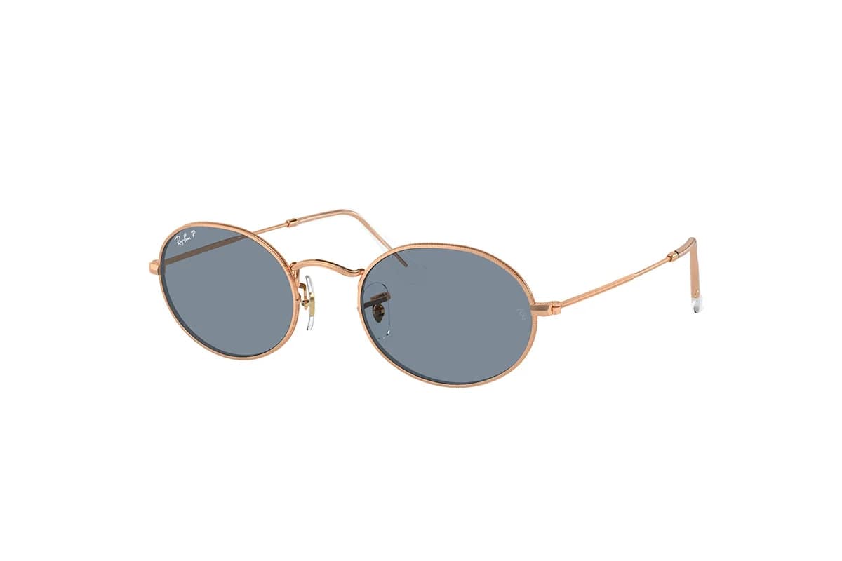 Occhiali da sole Ray Ban Oval 3547 ovali oro