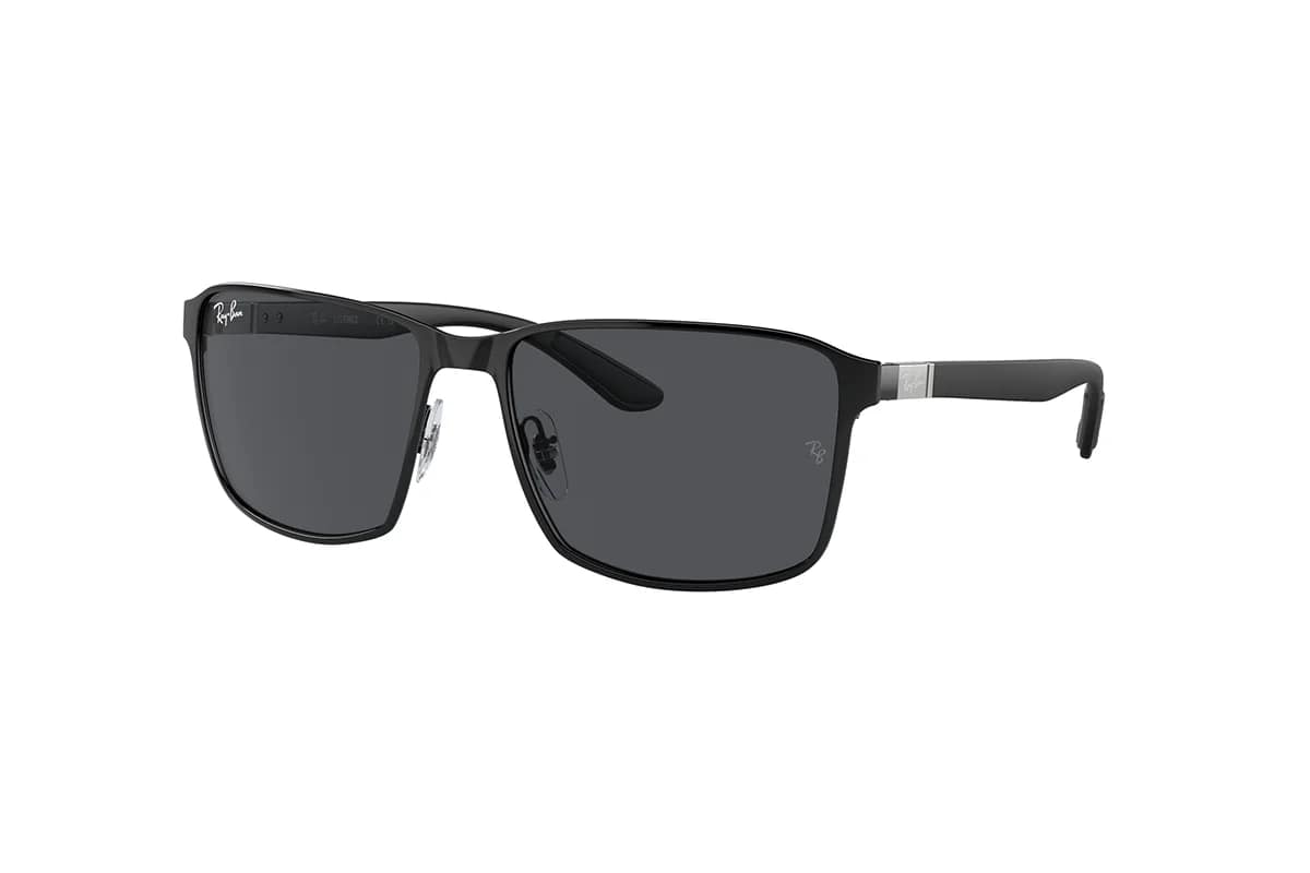 Occhiali da sole Ray Ban RB3721 squadrati nero