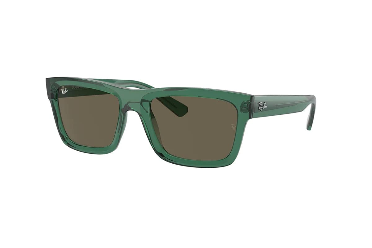 Occhiali da sole Ray Ban Warren RB4396 rettangolari nero